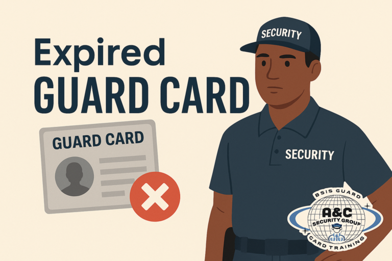 BSIS Guard Card Training | Get Certified as a Security Guard in ...